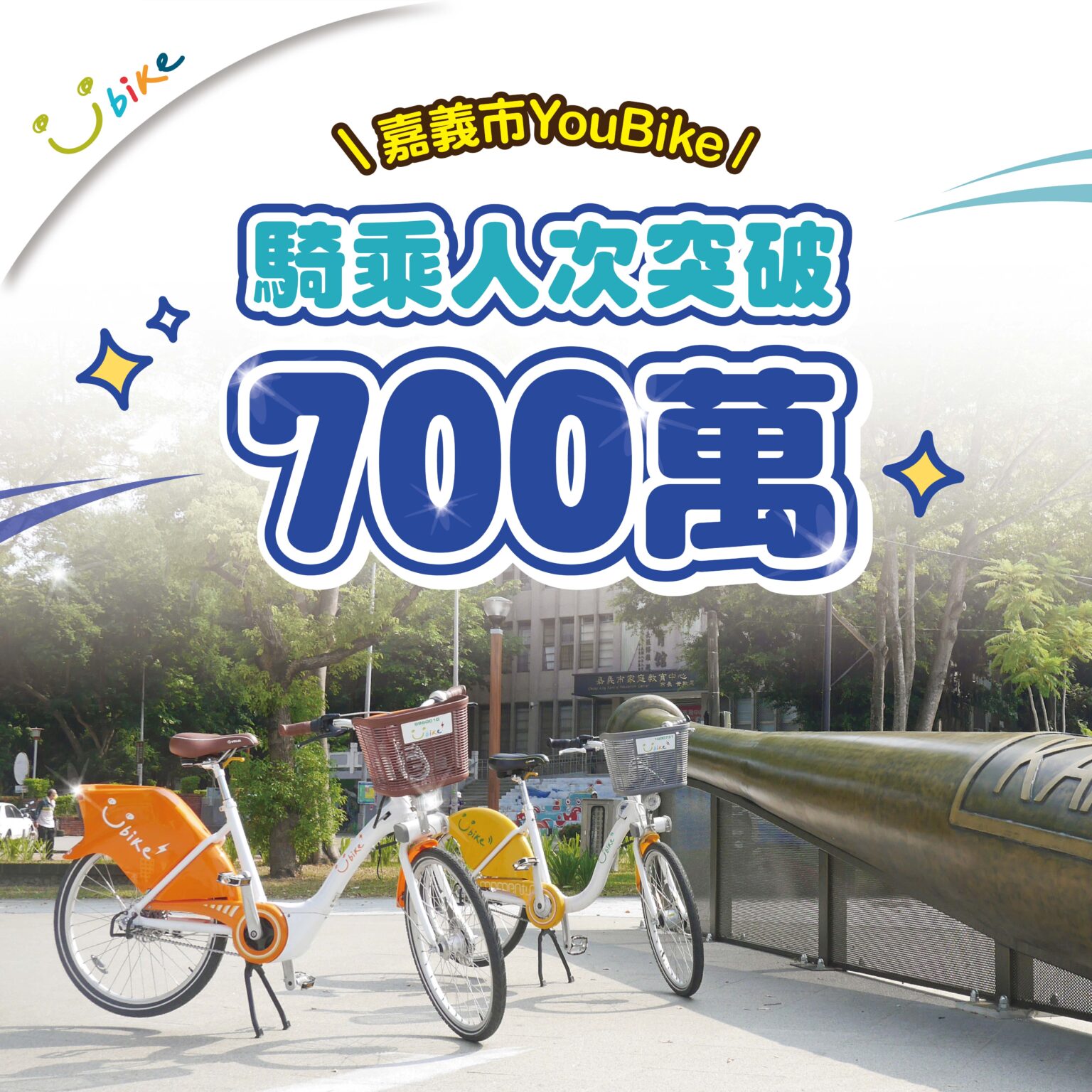 嘉義YouBike突破700萬騎乘人次 「嘉倍騎行」活動開跑邀民同慶 – 妞潮流